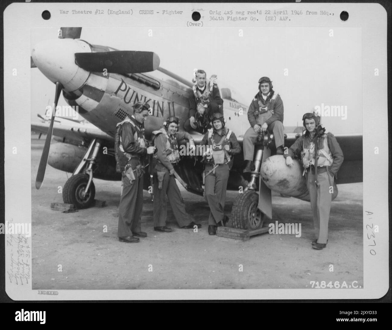 Pilots Of Flight D Of The 384Th Fighter Squadron, 364Th Fighter Group ...