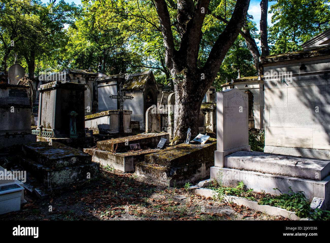 Paris, France - September 05, 2022 The Pere Lachaise cemetery is the ...