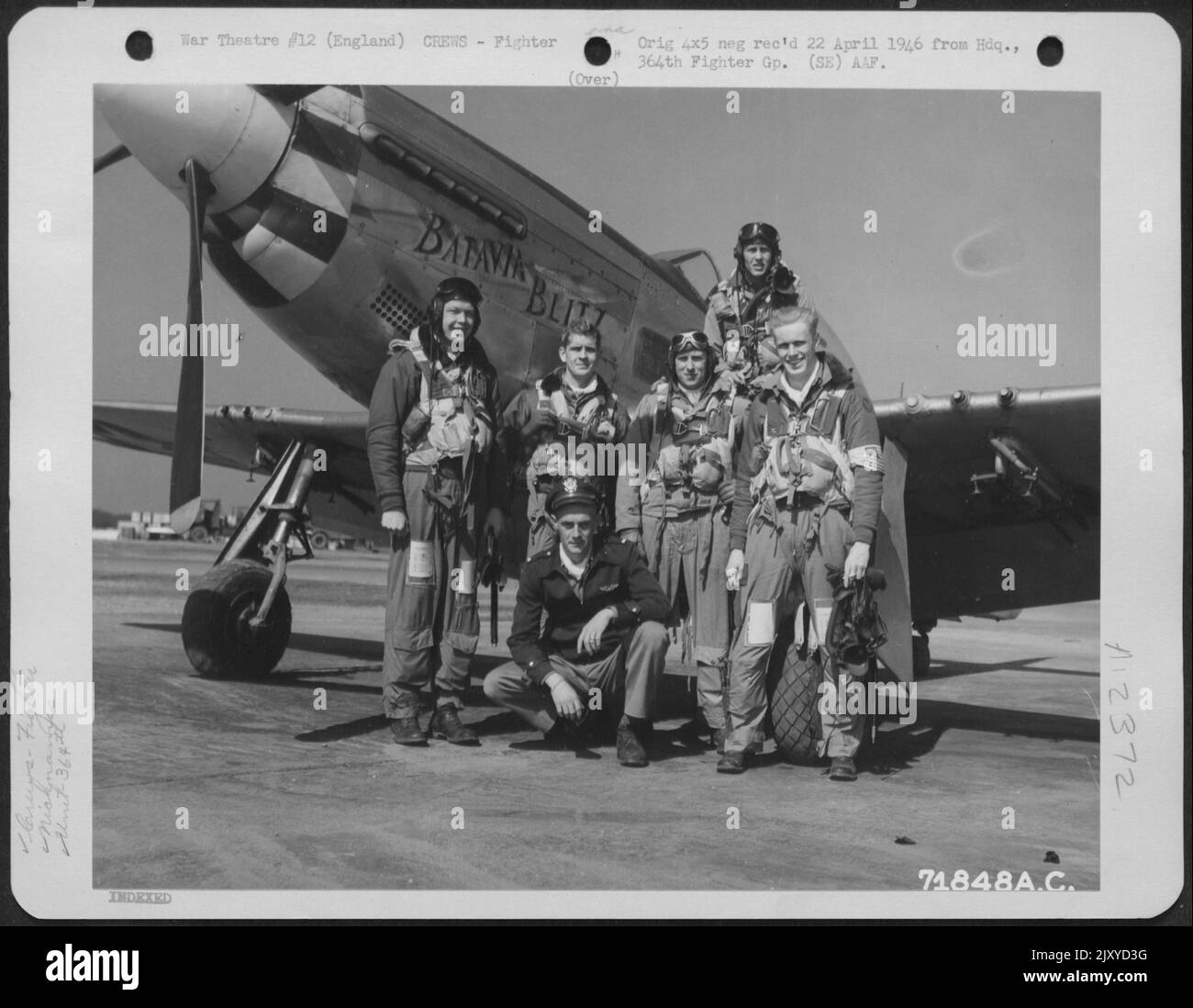Officers Of Flight C Of The 384Th Fighter Squadron, 364Th Fighter Group ...