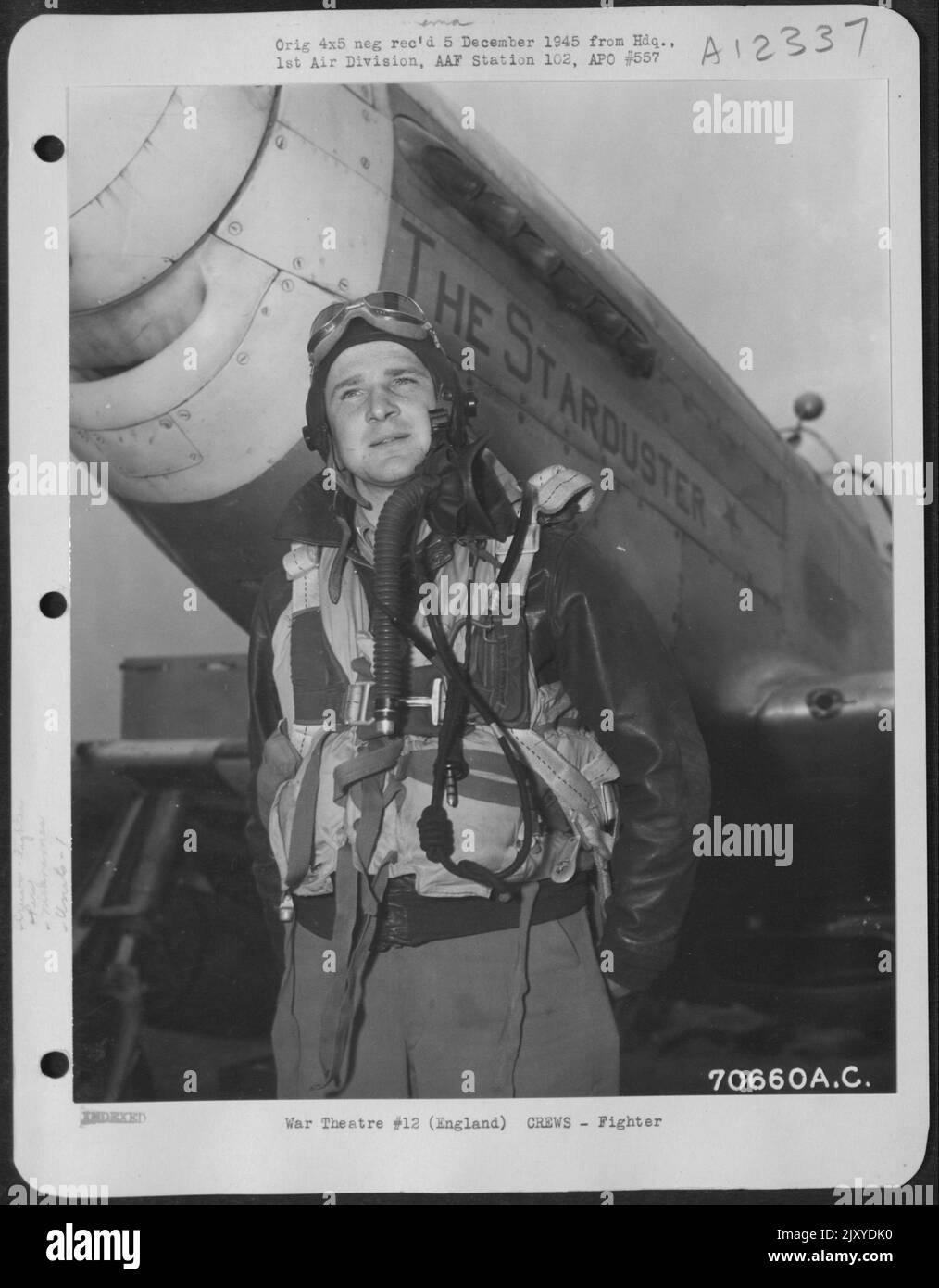 1St Lt. Vincent G. Dressendorfer, Attached To Hdq., 1St Bomb Division ...