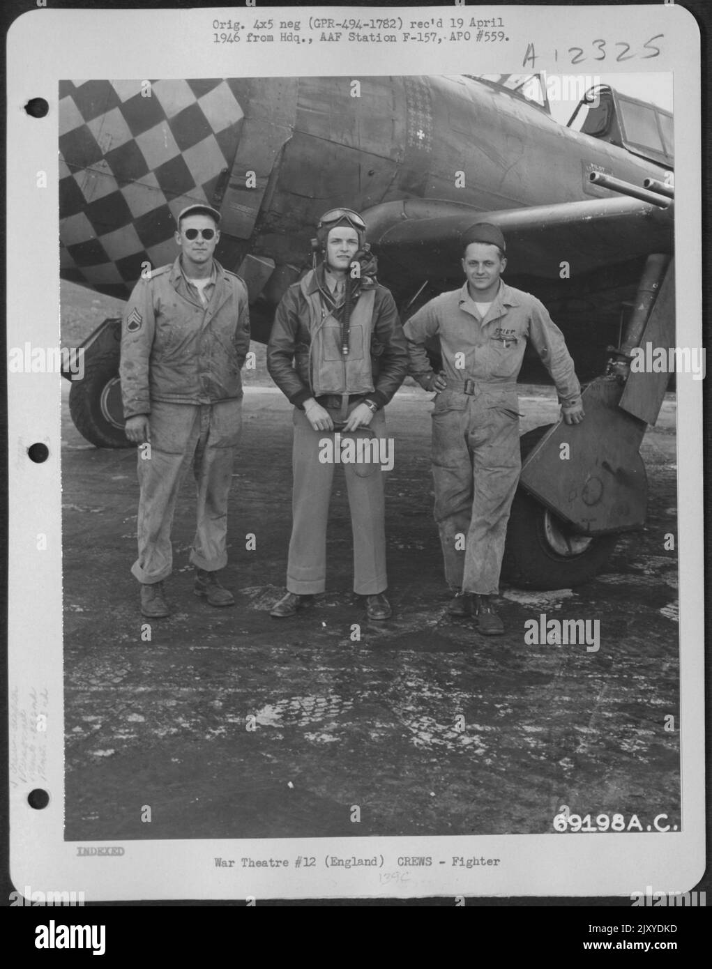 Captain G.C. Callans And Members Of His Ground Crew Pose Beside Their ...