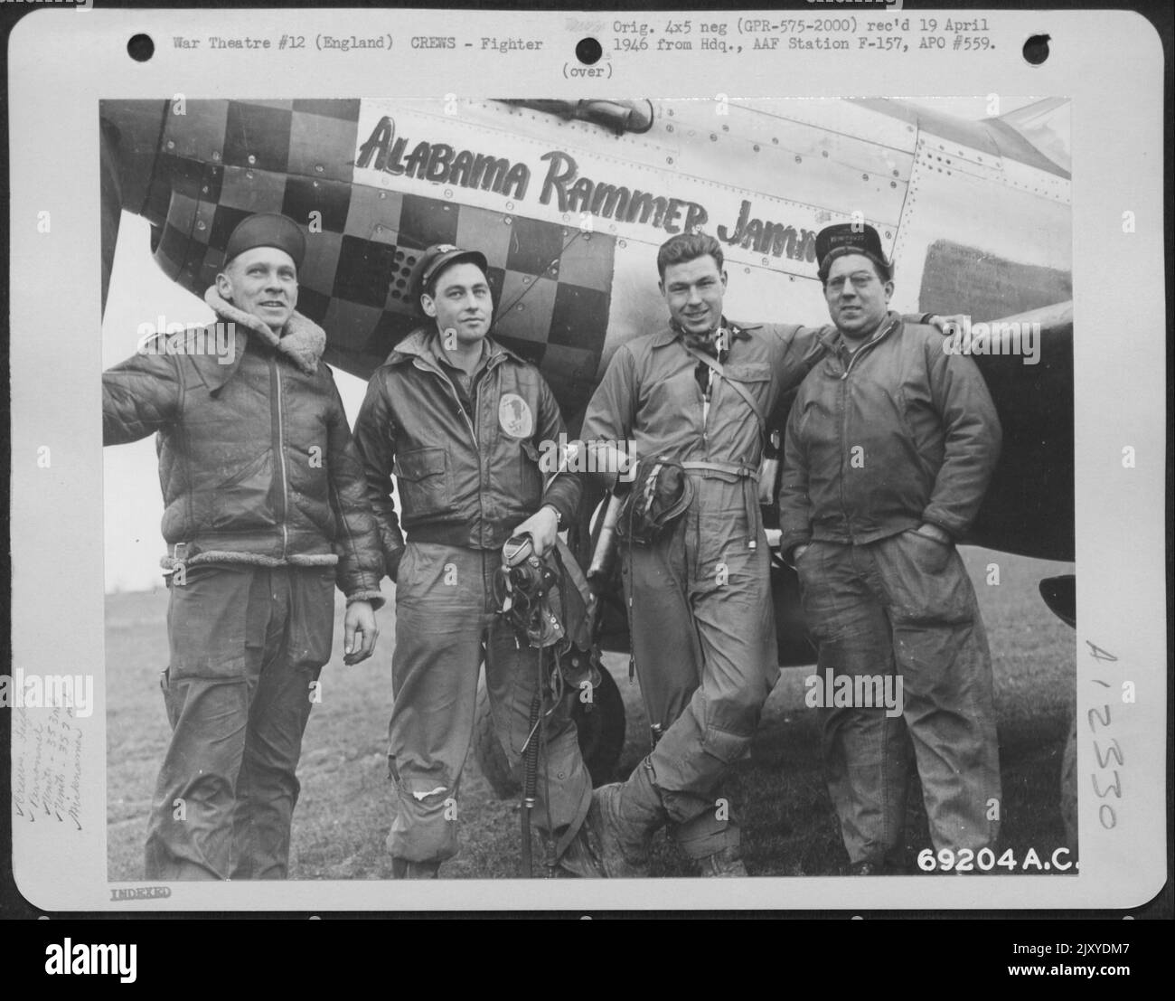Lt. A.G. Cundy And Ground Crew Of The 352Nd Fighter Squadron, 353Rd ...