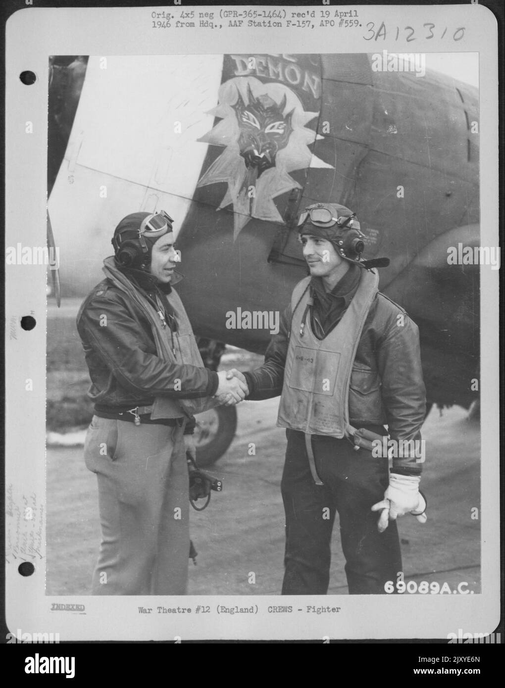 Lt. Colonel B. Rimerman And Major W.C. Beckham Of The 351St Fighter ...