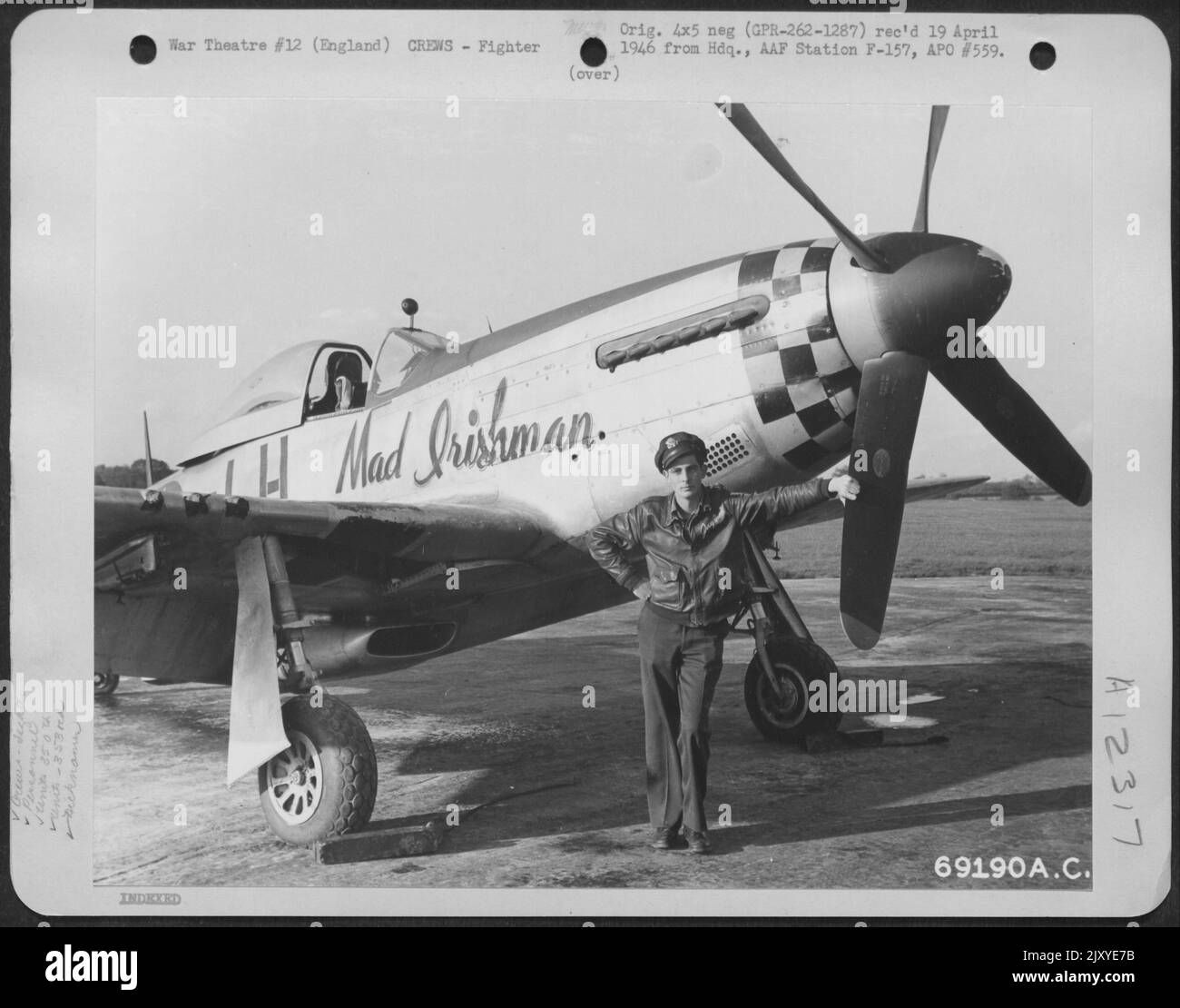 Lt. G.P. Devine, Pilot Of The 350Th Fighter Squadron, 353Rd Fighter ...