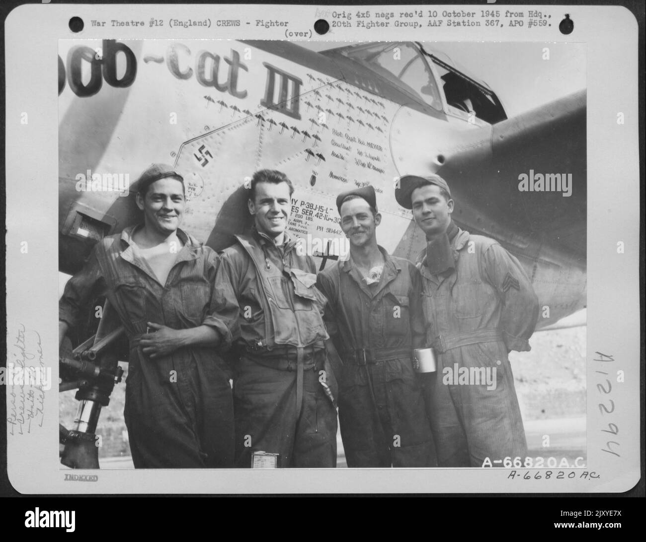 Capt. Bob Meyer, Pilot, And Ground Crew Members Beside The Lockheed P ...