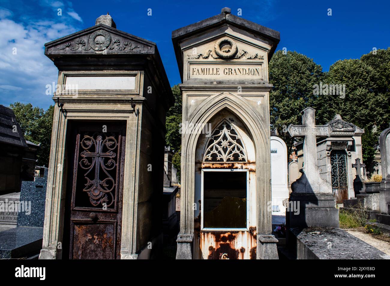 Paris, France - September 05, 2022 The Pere Lachaise cemetery is the ...