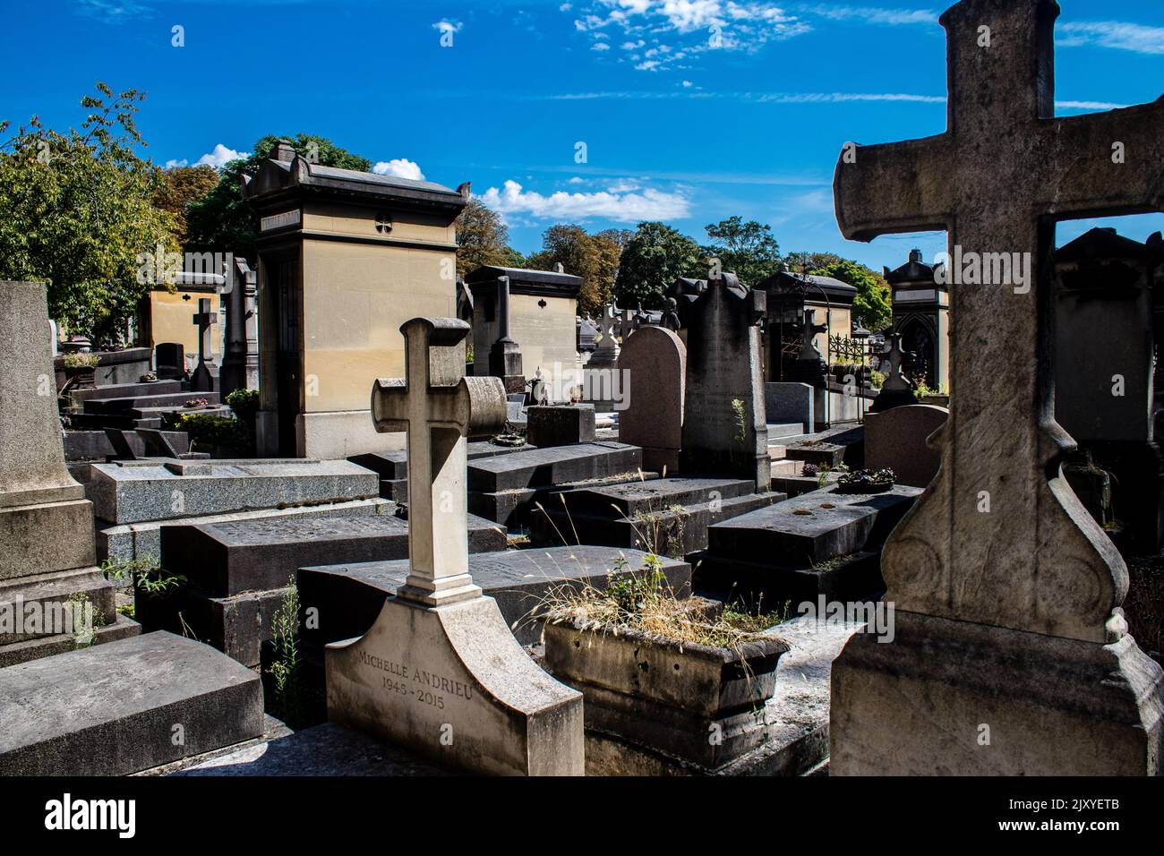 Paris, France - September 05, 2022 The Pere Lachaise cemetery is the ...