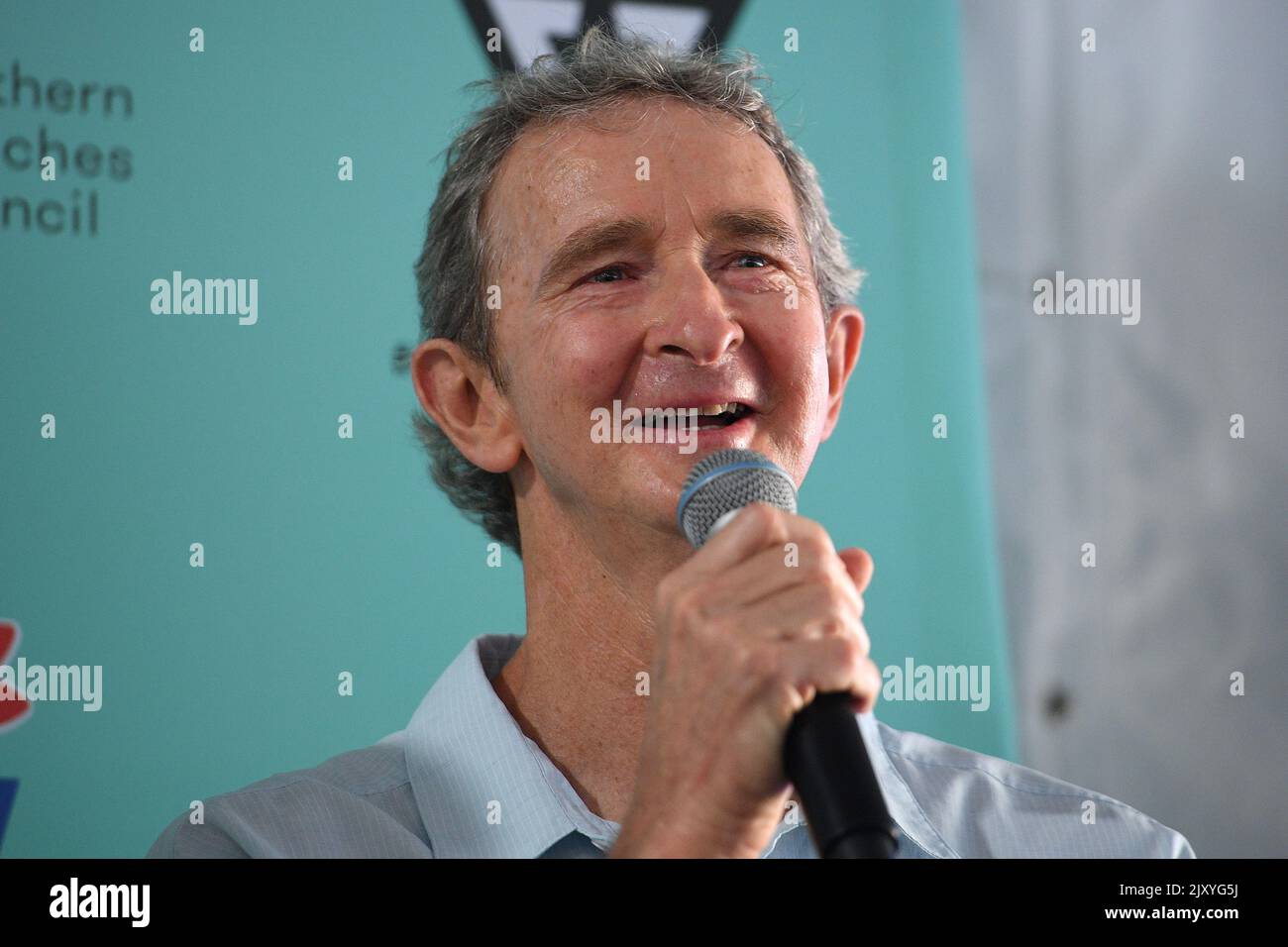 Australian surfer Mark Richards speaks after being announced as the ...