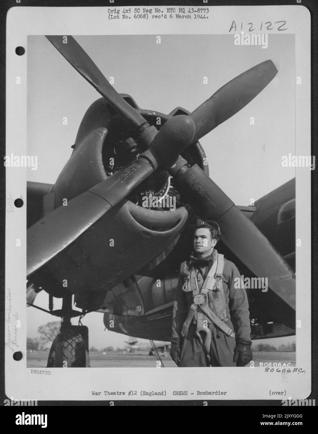 Capt. Jack Tyson Of Albany, Ga., Bombardier-Navigator On A Martin B-26 ...