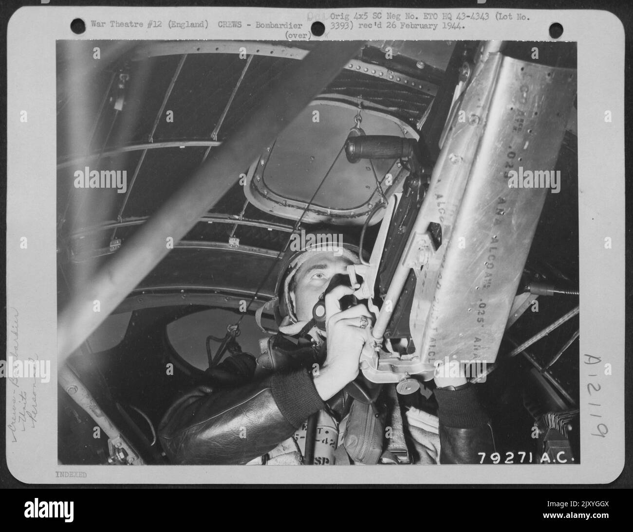 1St Lt. R.F. Brubaker Of Clearwater, Florida, Bombardier On The Boeing ...