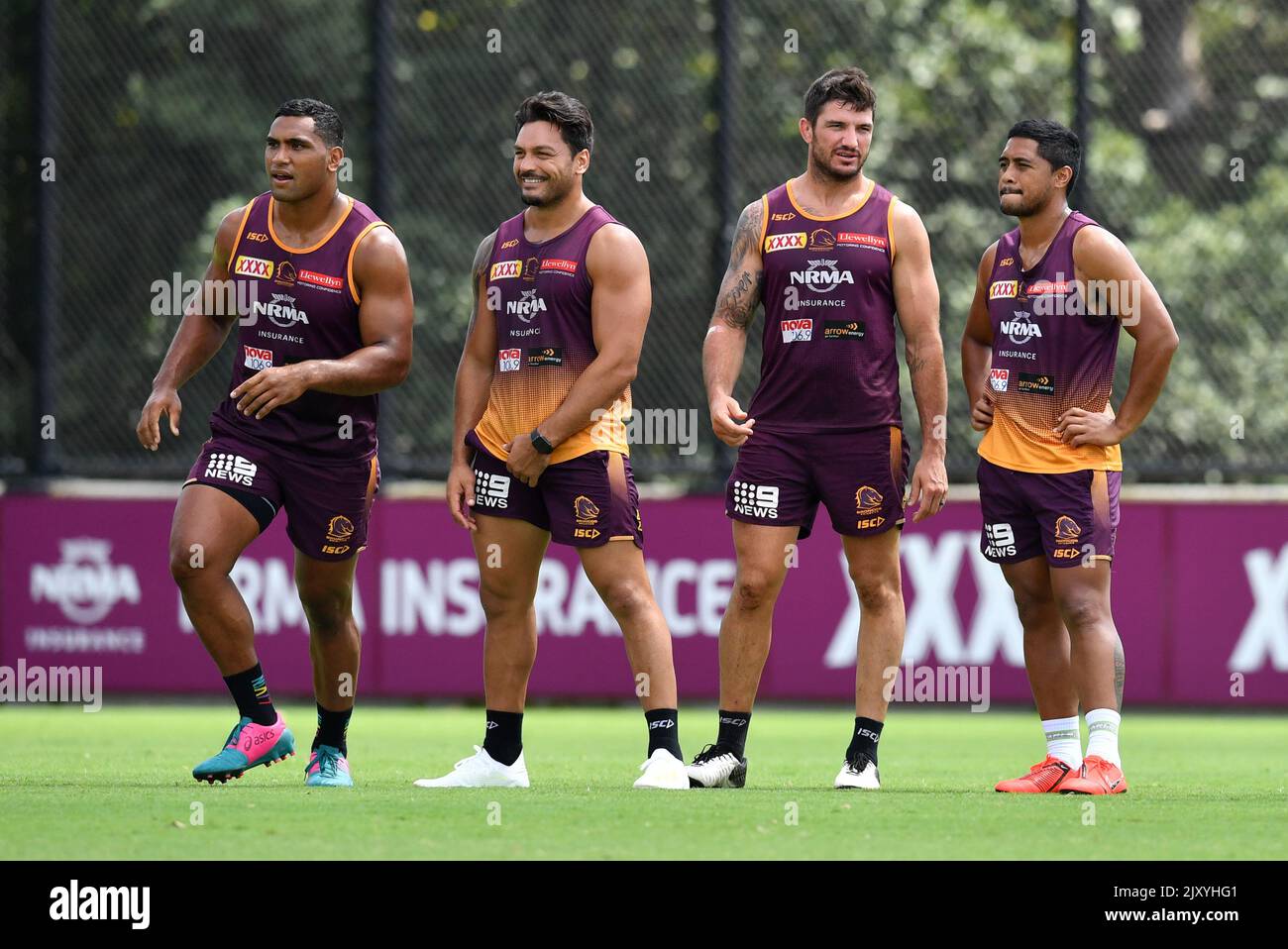 (Left to right) Tevita Pangai Junior, Alex Glenn, Matt Gillett and ...