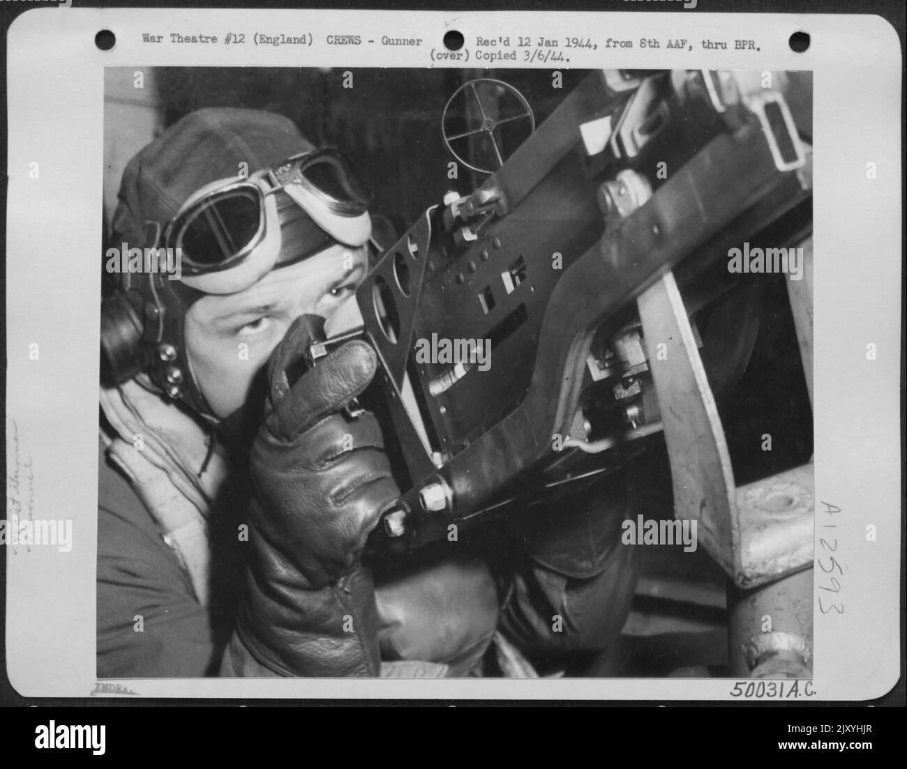 One of the gunners alerted back down the body of the ofrtress is waist ...