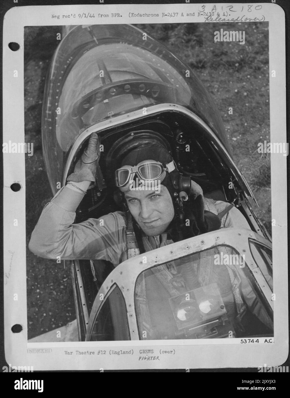 ENGLAND-Col. Donald J.M. Blakeslee, 26 year old veteran fighter ace ...