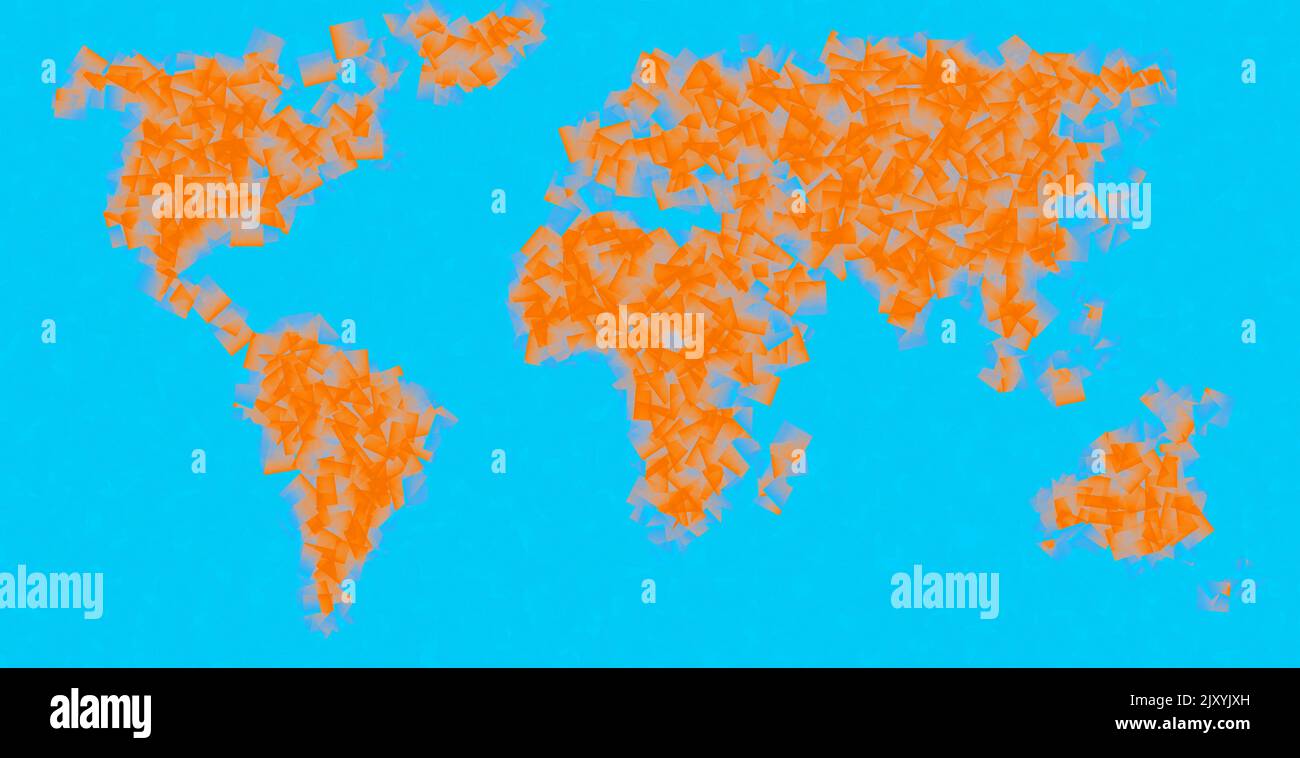 Minimalist, Artistic Abstract colorful World map for presentation ... Minimalist, Artistic Abstract colorful World map for presentation ...