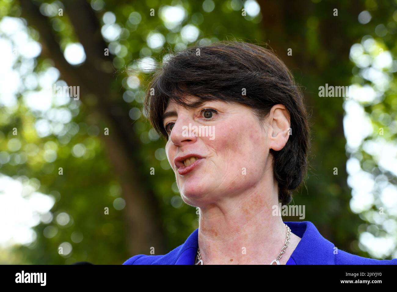 Labor candidate for the seat of Higgins Barrister Fiona McLeod is seen ...