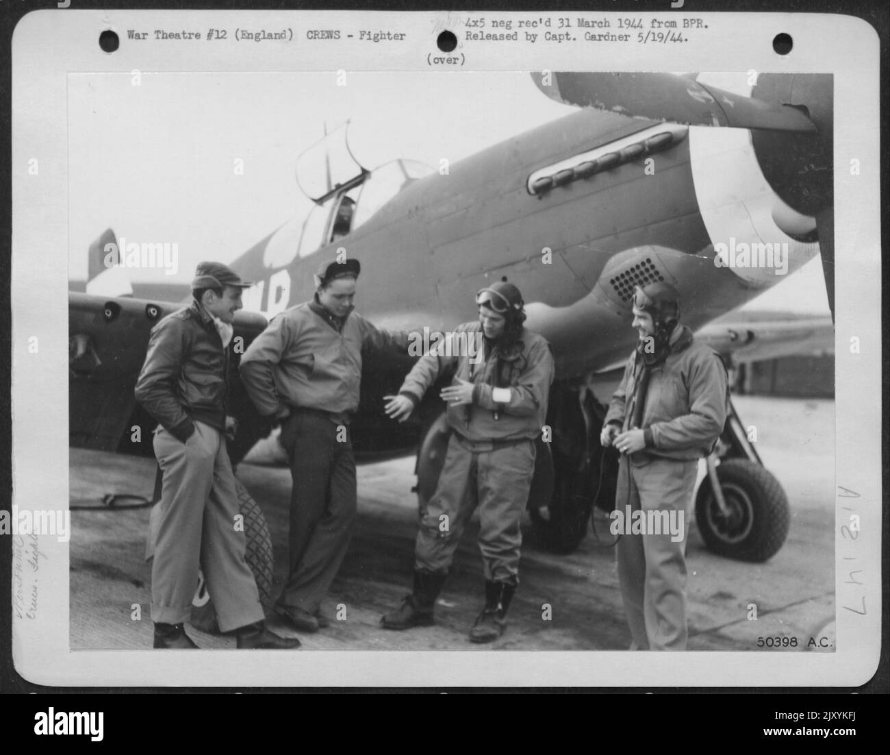 England-Flying in a Mustang group led by Lt. Col. Everett W. Steward ...