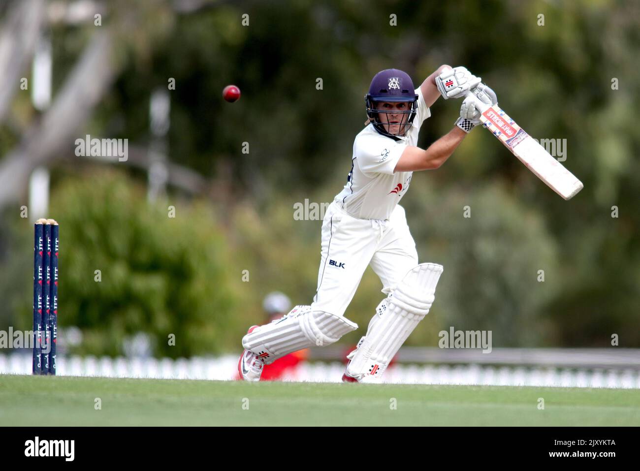 Victorian Sebastian Gotch in action during day 4 of the Round 10 ...