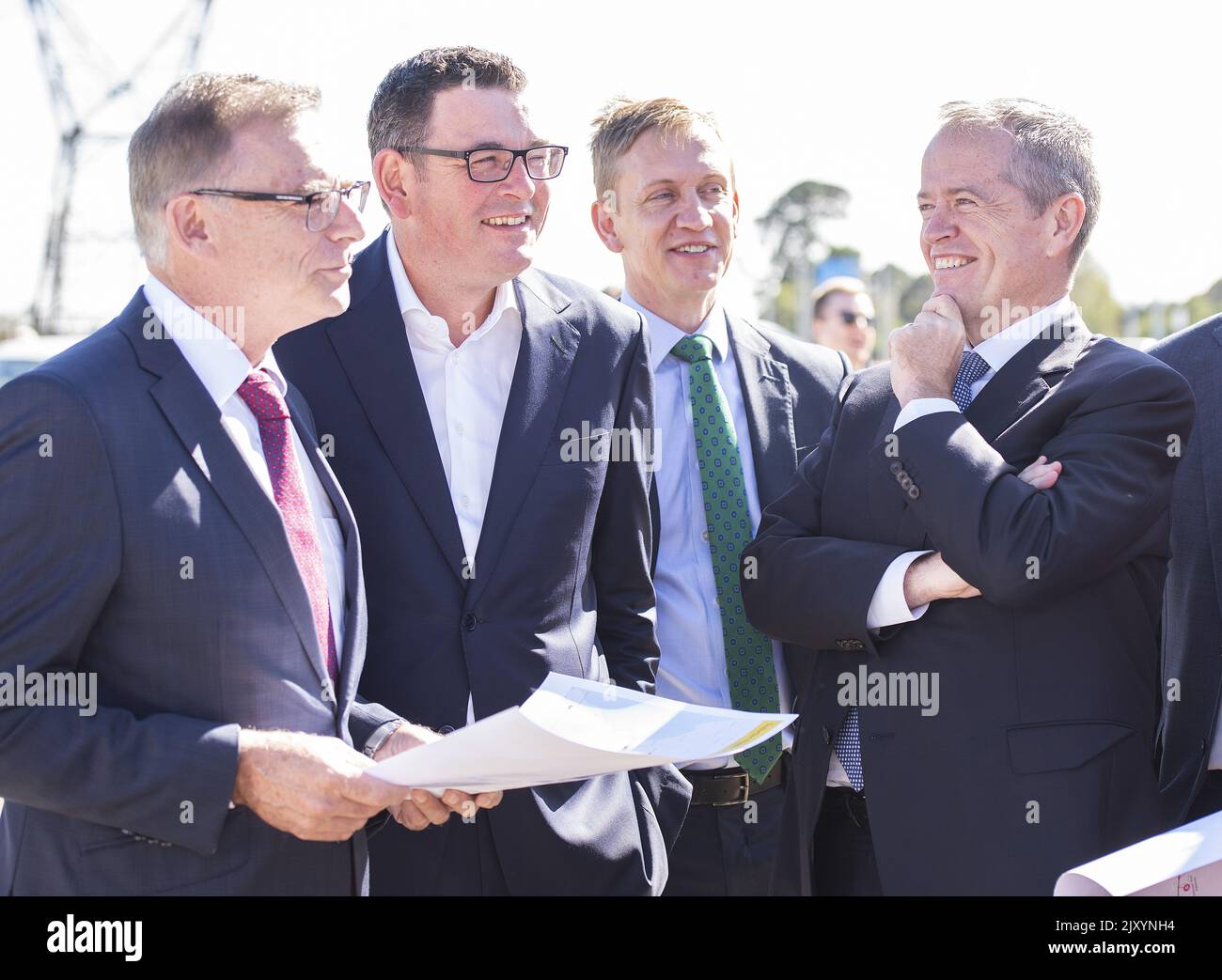 Victorian Premier Daniel Andrews (left) and Opposition Leader Bill ...
