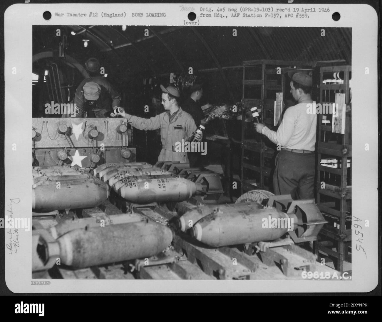 Inside A Quonset Hut At An 8Th Air Force Base In England, Ordnance Men ...