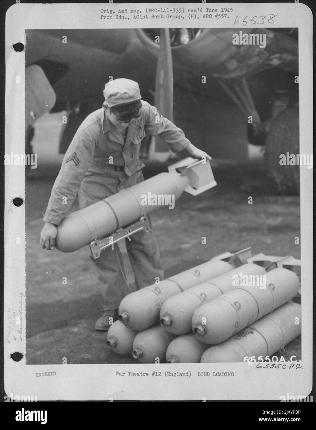 A Corporal Assigned To The Armament Section Of The 612Th Bomb Squadron ...