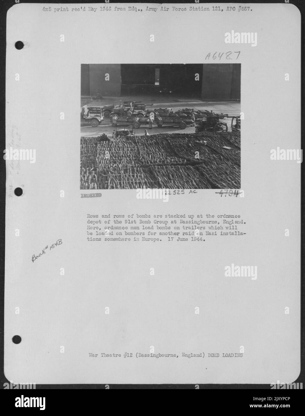 Rows And Rows Of Bombs Are Stacked Up At The Ordnance Depot Of The 91St ...