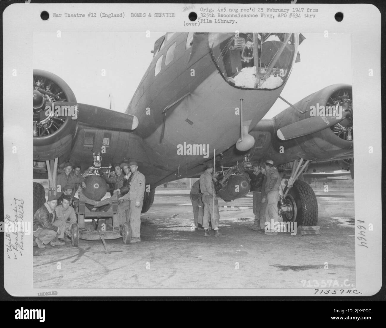 Armorers Of The 390Th Bomb Group, Shackle Glide Bombs To An External ...