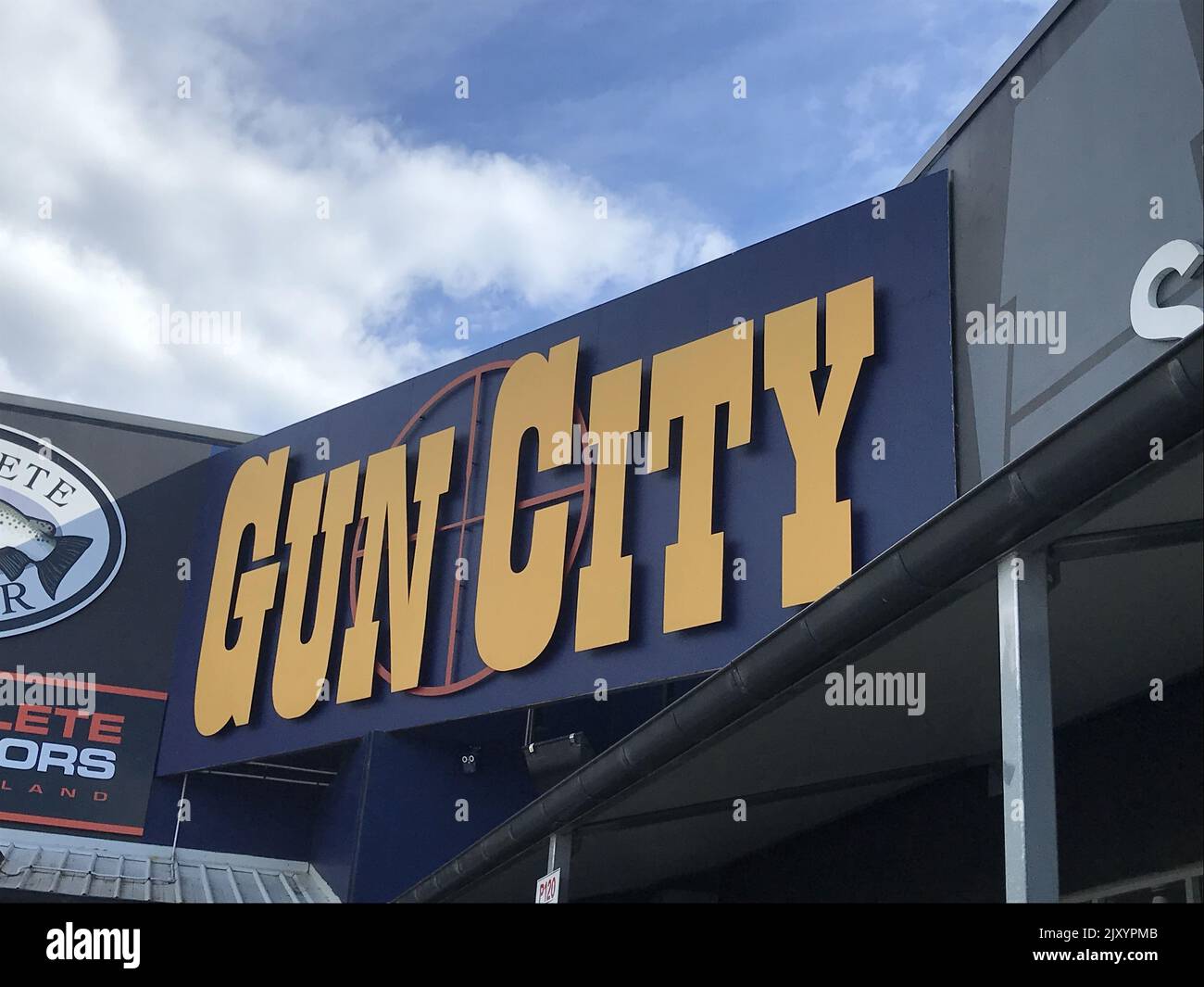 A general view of firearms store Gun City in Christchurch, New Zealand ...