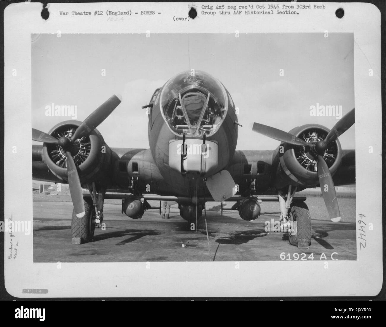 Glide Bomb Shackled To An External Rack Underneath The Wing Of A Boeing ...