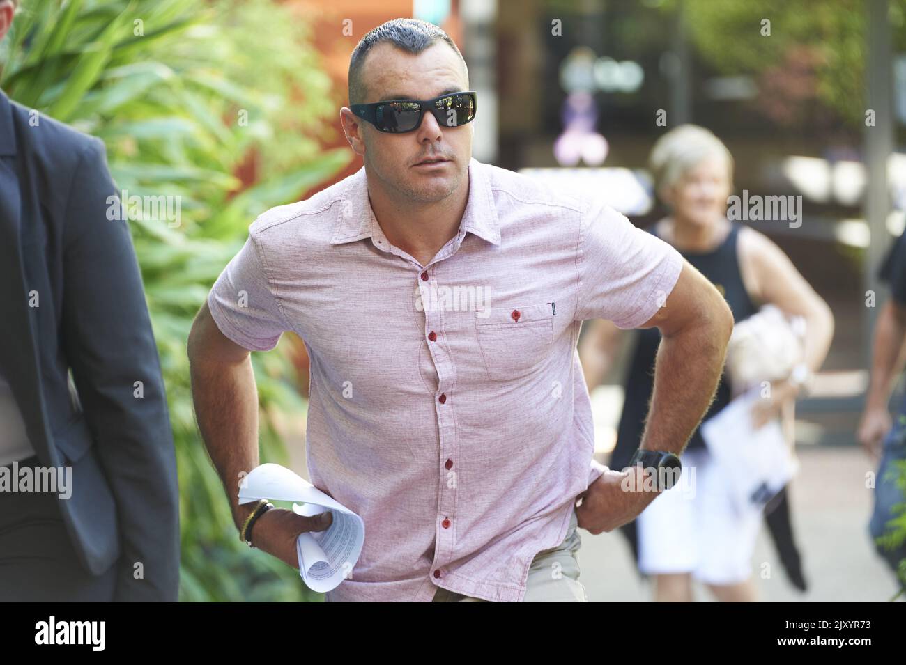 Sole survivor Ruben McDornan arrives at the Gladstone Courthouse in ...