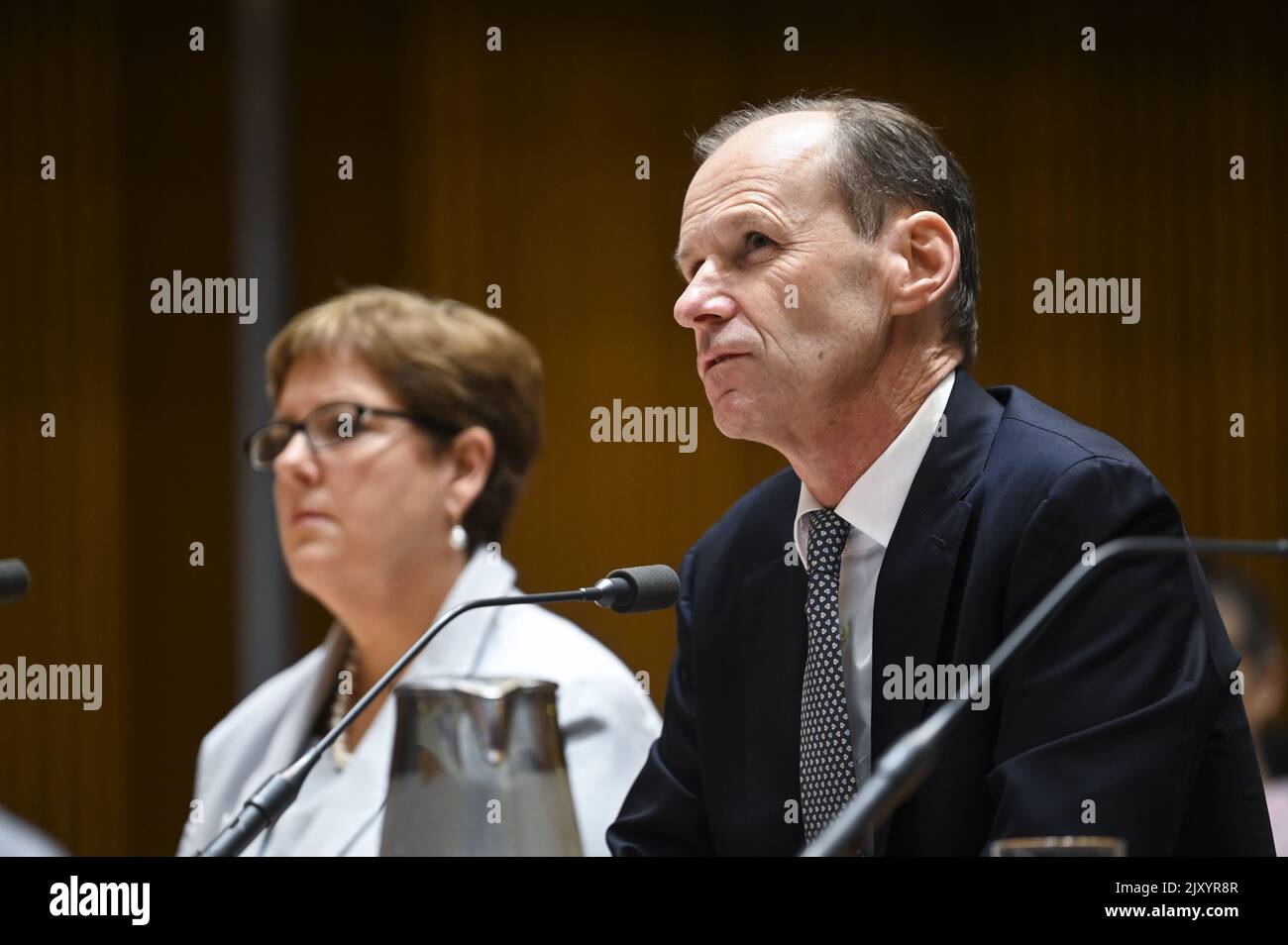 ANZ CEO Shayne Elliott speaks during the House of Representatives ...