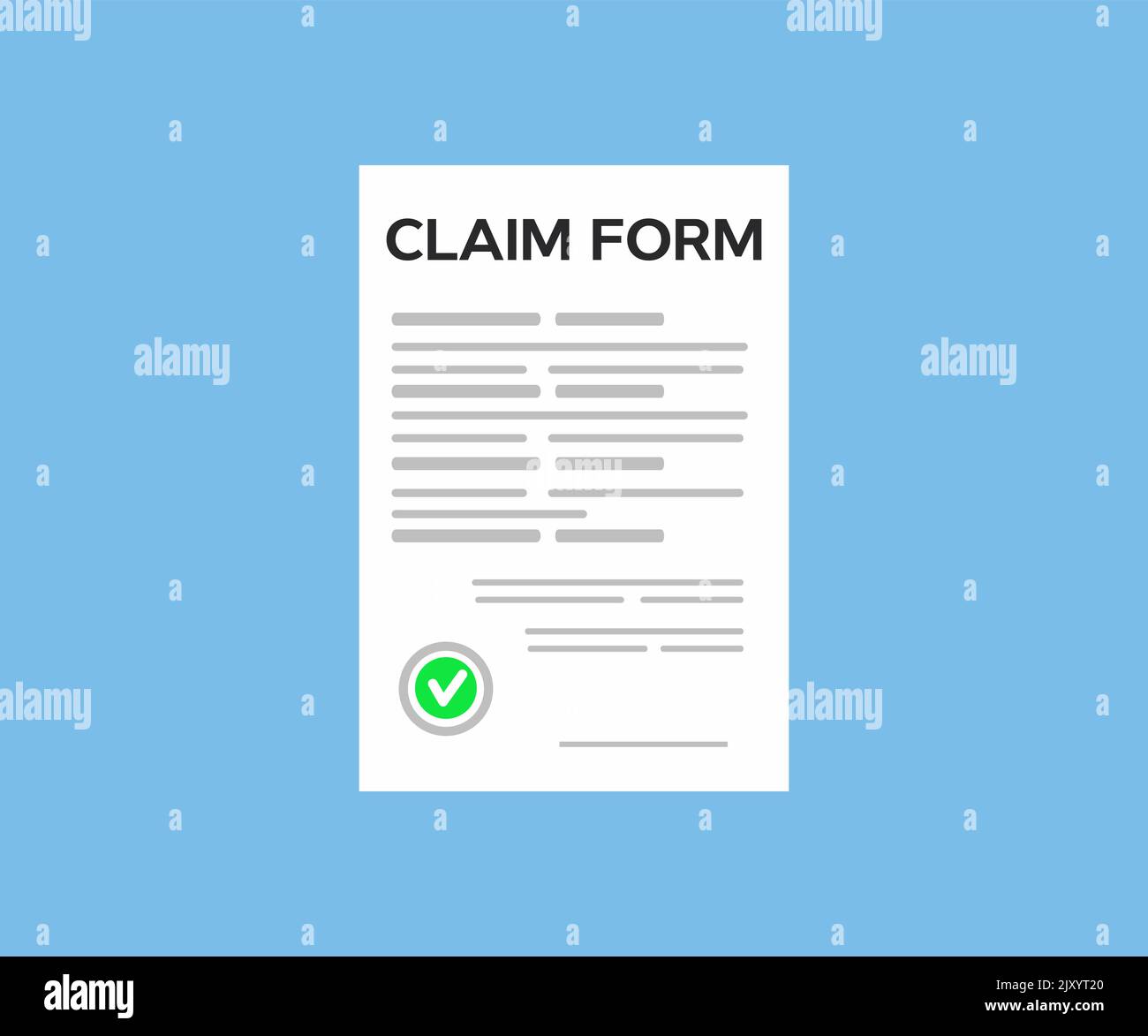 Claim form, Check list, Online claim form logo design. Application form ...