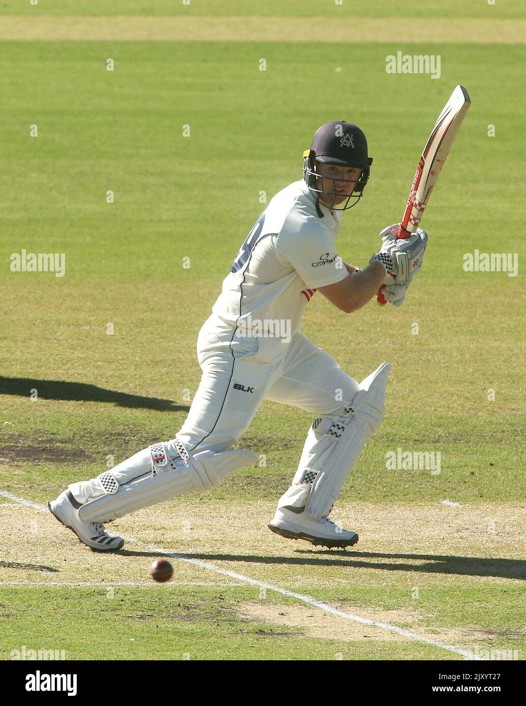 Travis Dean of Victoria batting during day of the JLT Sheffield Shield ...
