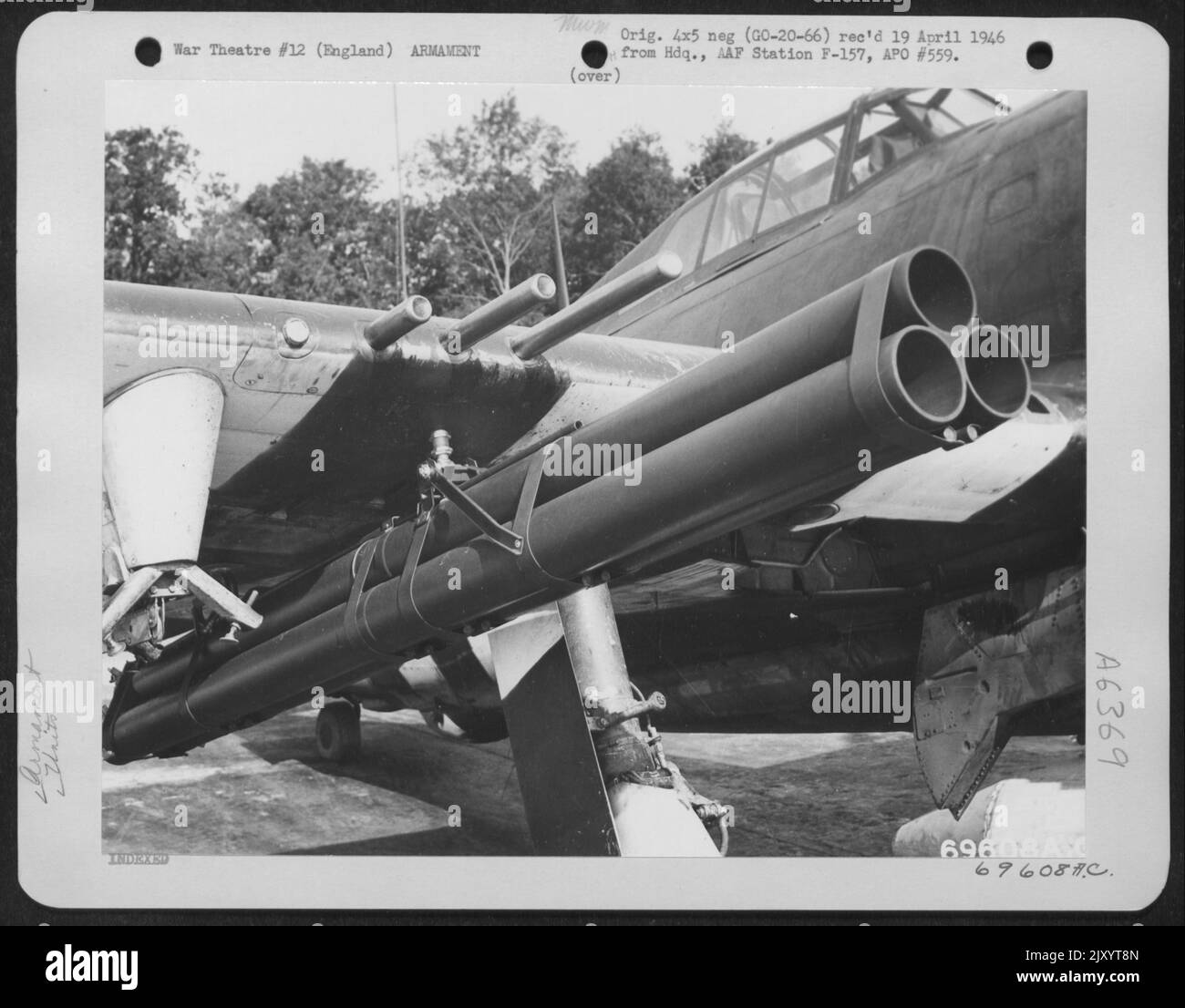 Rocket Installations Under Wing Of A Republic P-47 Of The 353Rd Fighter ...