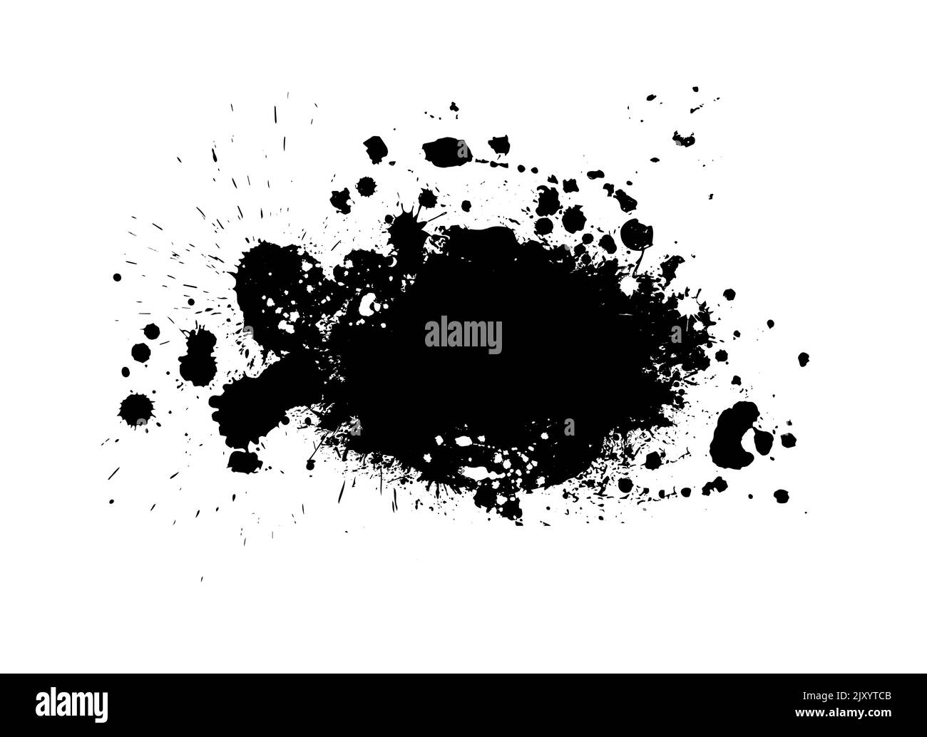 Black blob object on White Background. Vector illustration Stock Vector ...