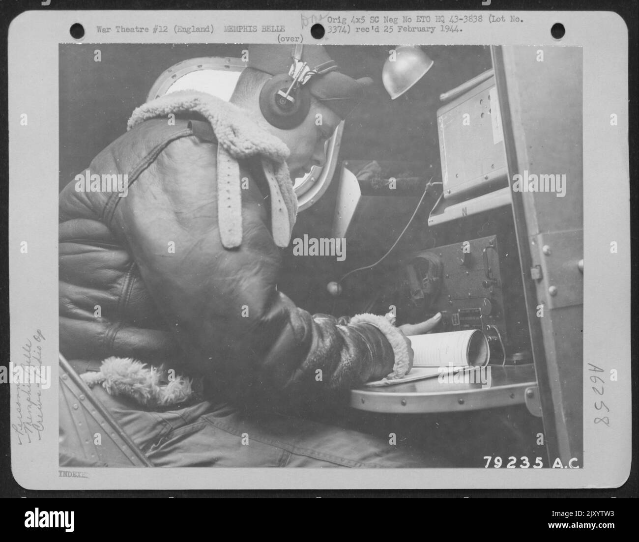 T/Sgt. Robert J. Hanson Of Walla Wall, Washington, Radio Operator On ...
