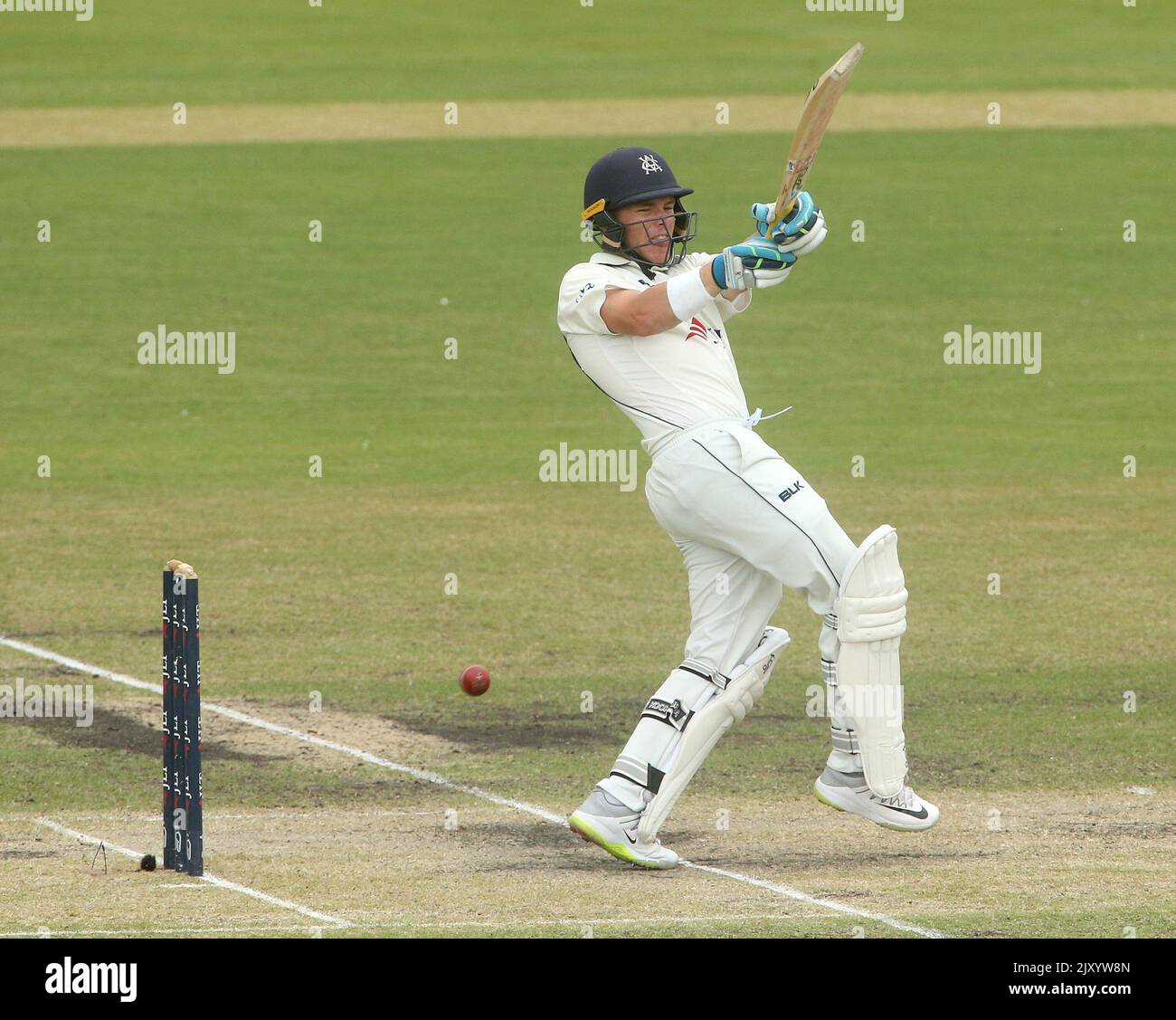 Marcus Harris of Victoria batting during day 2 of the JLT Sheffield ...