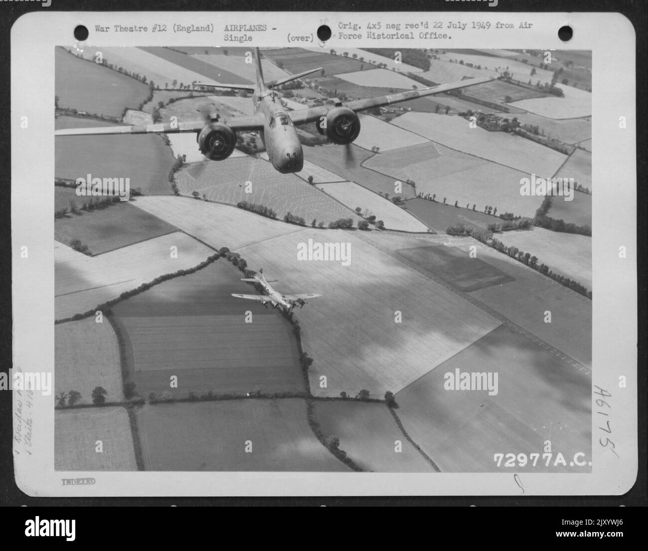 A Douglas A-20 Of The 410Th Bomb Group Flies Over The English ...