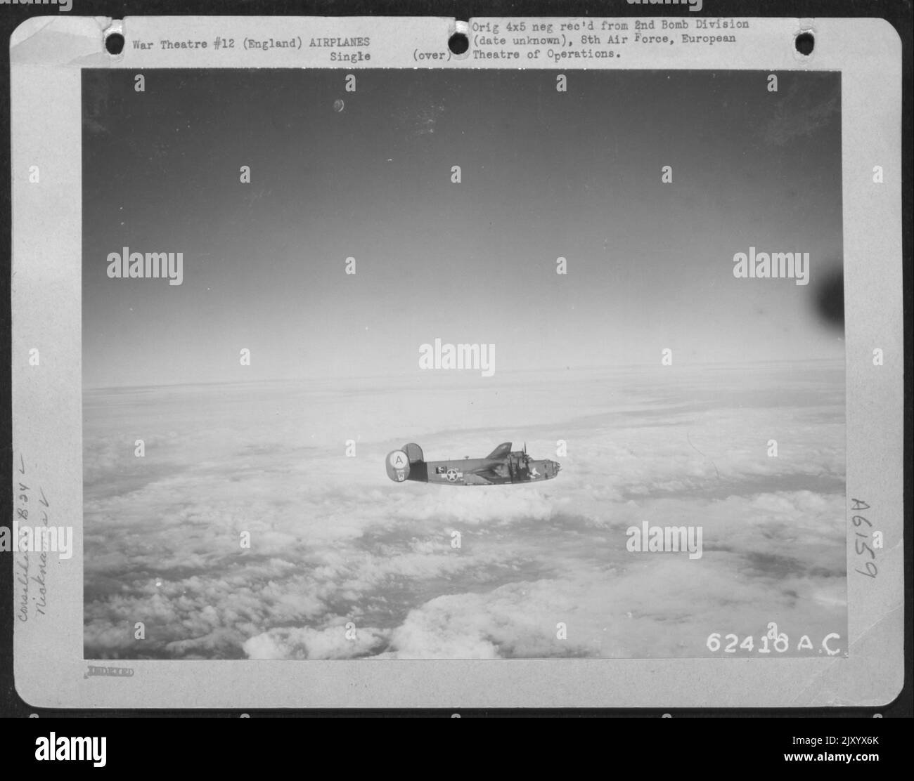 A Consolidated B-24 Liberator 'Prince' Somewhere Over Europe, 24 ...