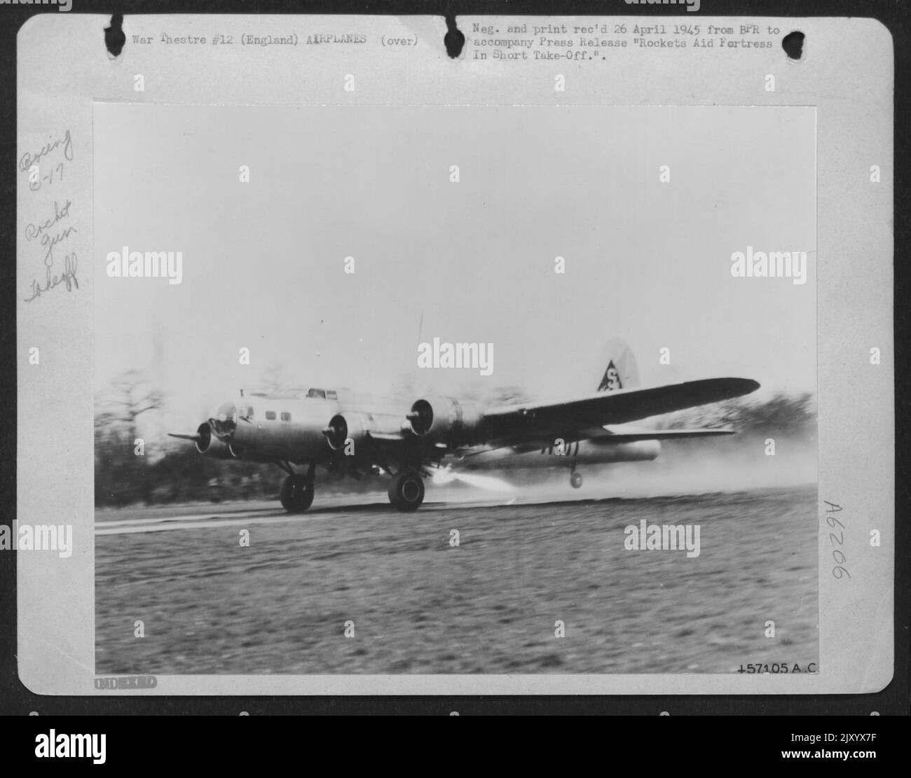 Rockets Aid Fortress In Short Take Off. Twelve Rockets Mounted Beneath ...