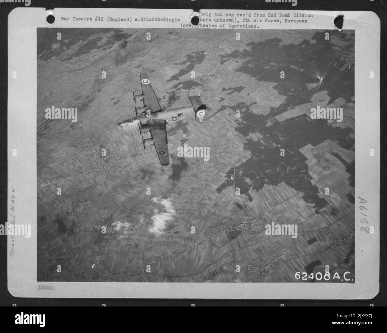 A Consolidated B-24 'Liberator' One In A Formation Of Liberators ...