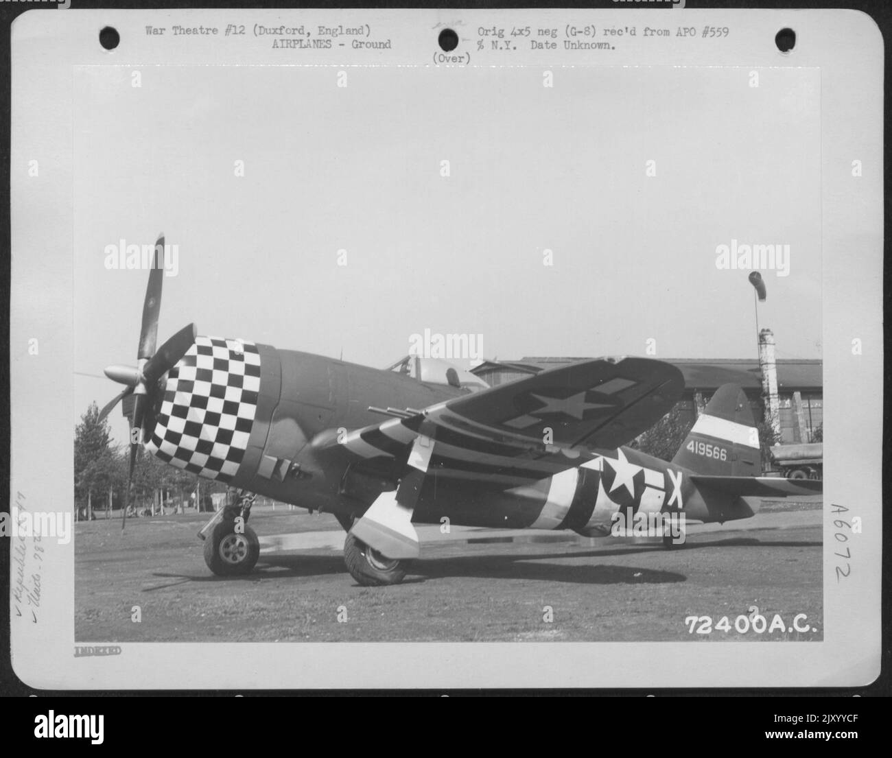 New Style Paint Job On A Republic P-47 Of The 78Th Fighter Group At 8Th ...
