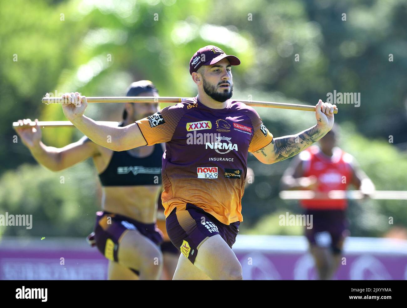Jack Bird is seen during the Brisbane Broncos training session in ...