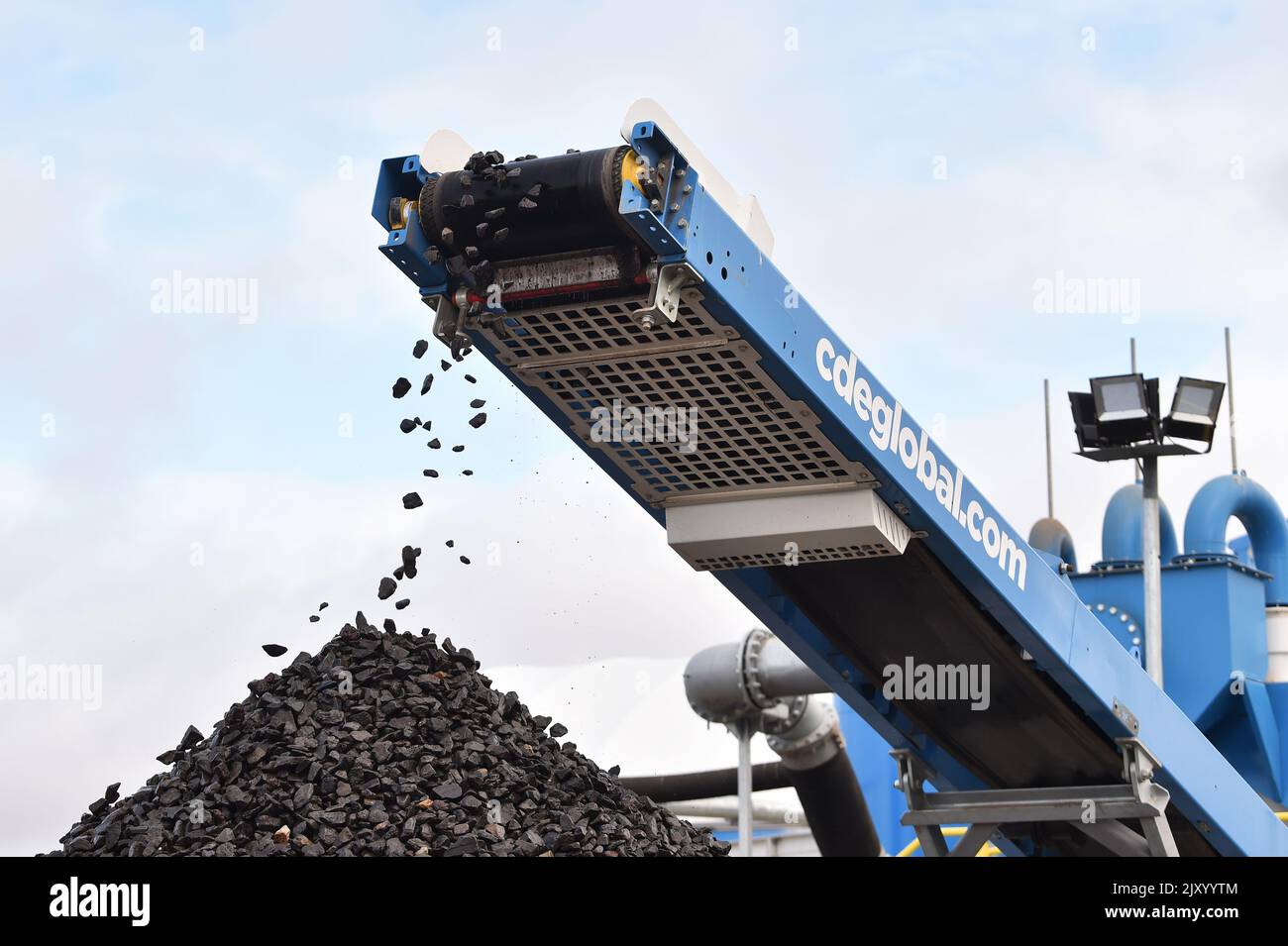 General view of machinery at the "Repurpose It" recycling facility in ...