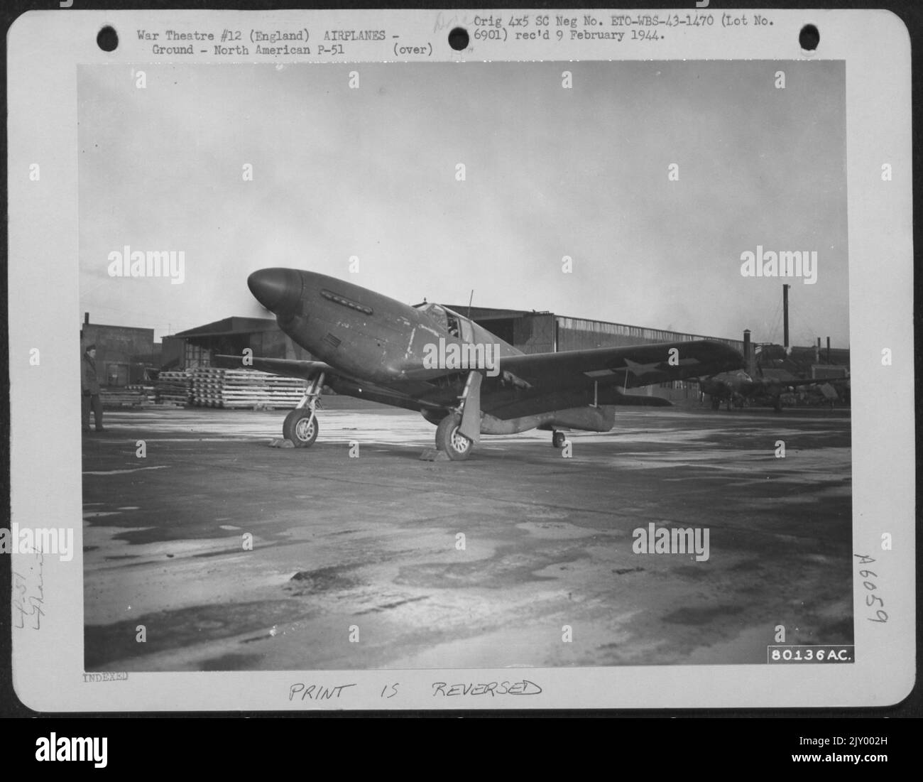 The Engine Of A North American P-51 Is Tested Before The Test Flight At ...