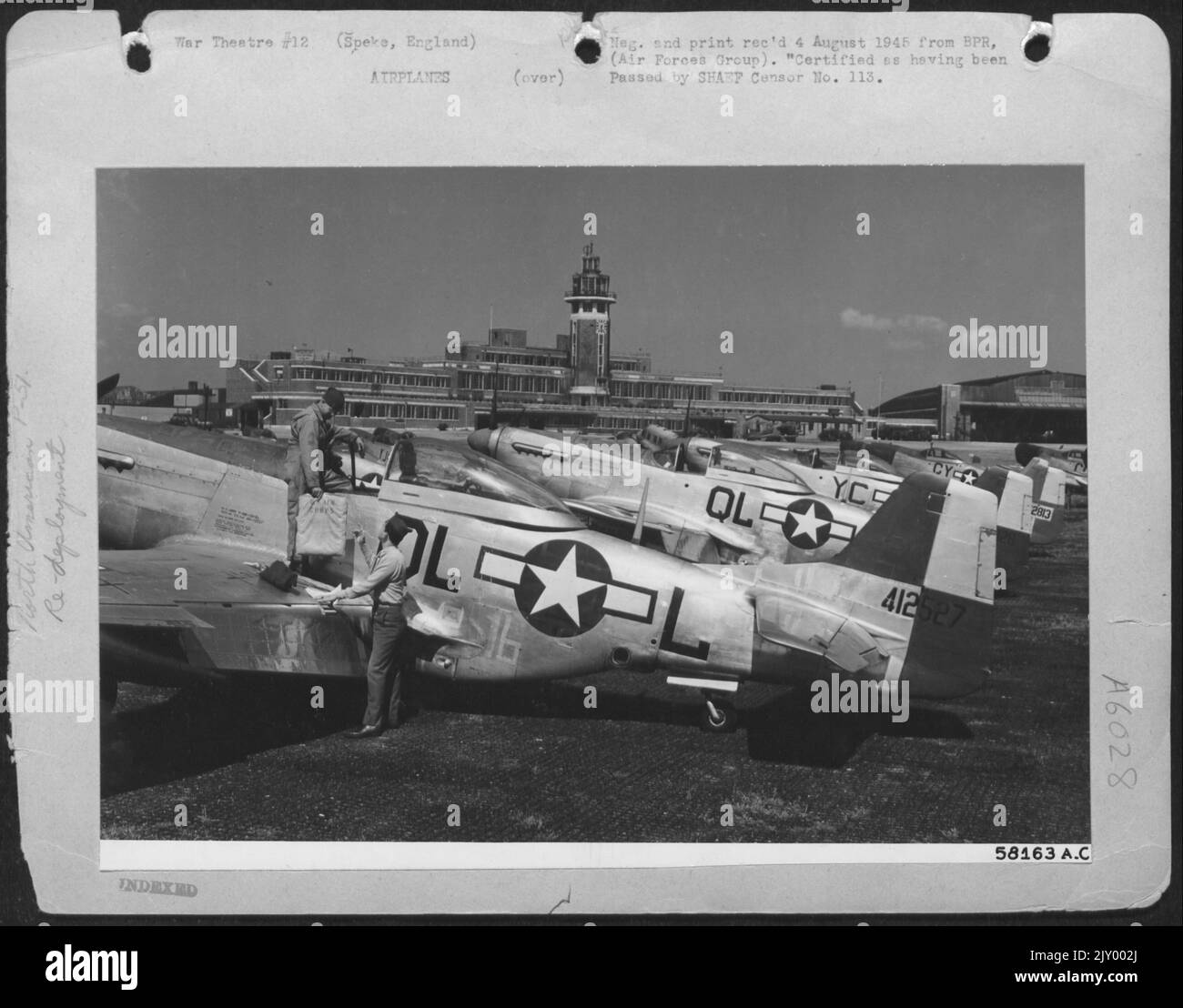 Re-Deployment -- Fighter Planes ... Two Air Service Command Technicians ...