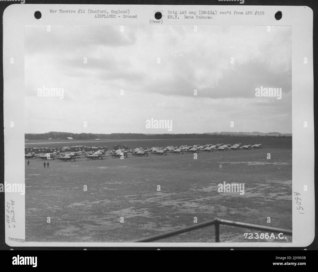 Aerial View Of North American P-51 "Mustangs" Of The 78Th Fighter Group ...