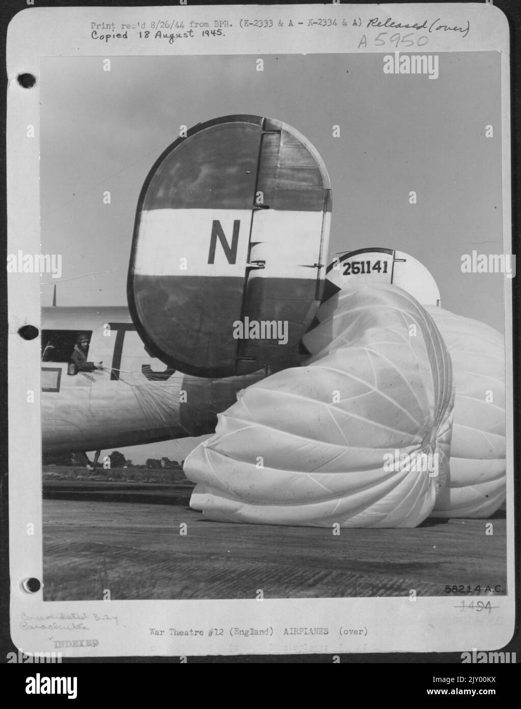 B 24 liberator controls Black and White Stock Photos & Images - Alamy