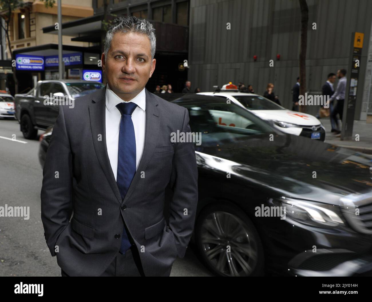 NRMA spokesperson Peter Khoury poses for a photo after a media ...