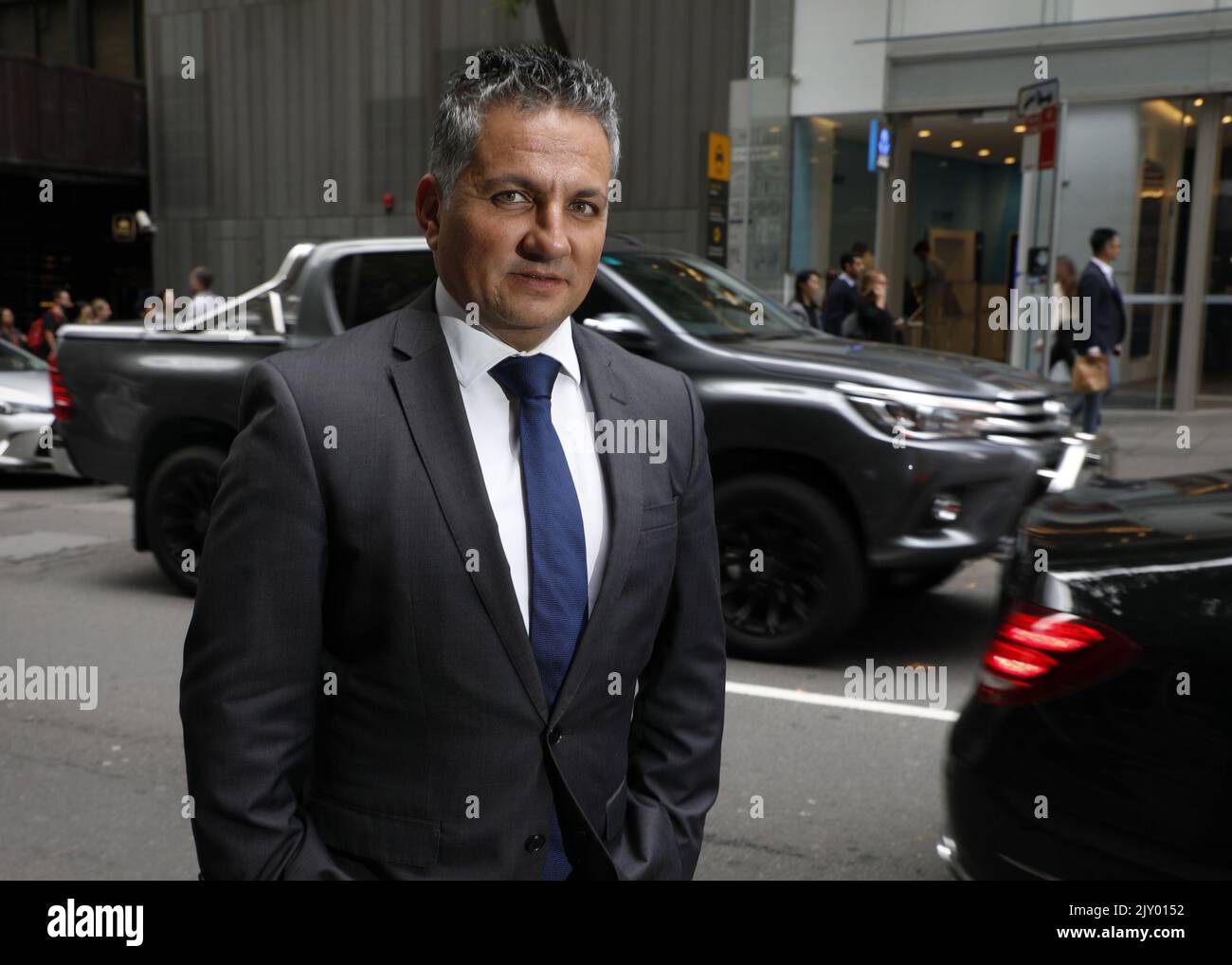 NRMA spokesperson Peter Khoury poses for a photo after a media ...