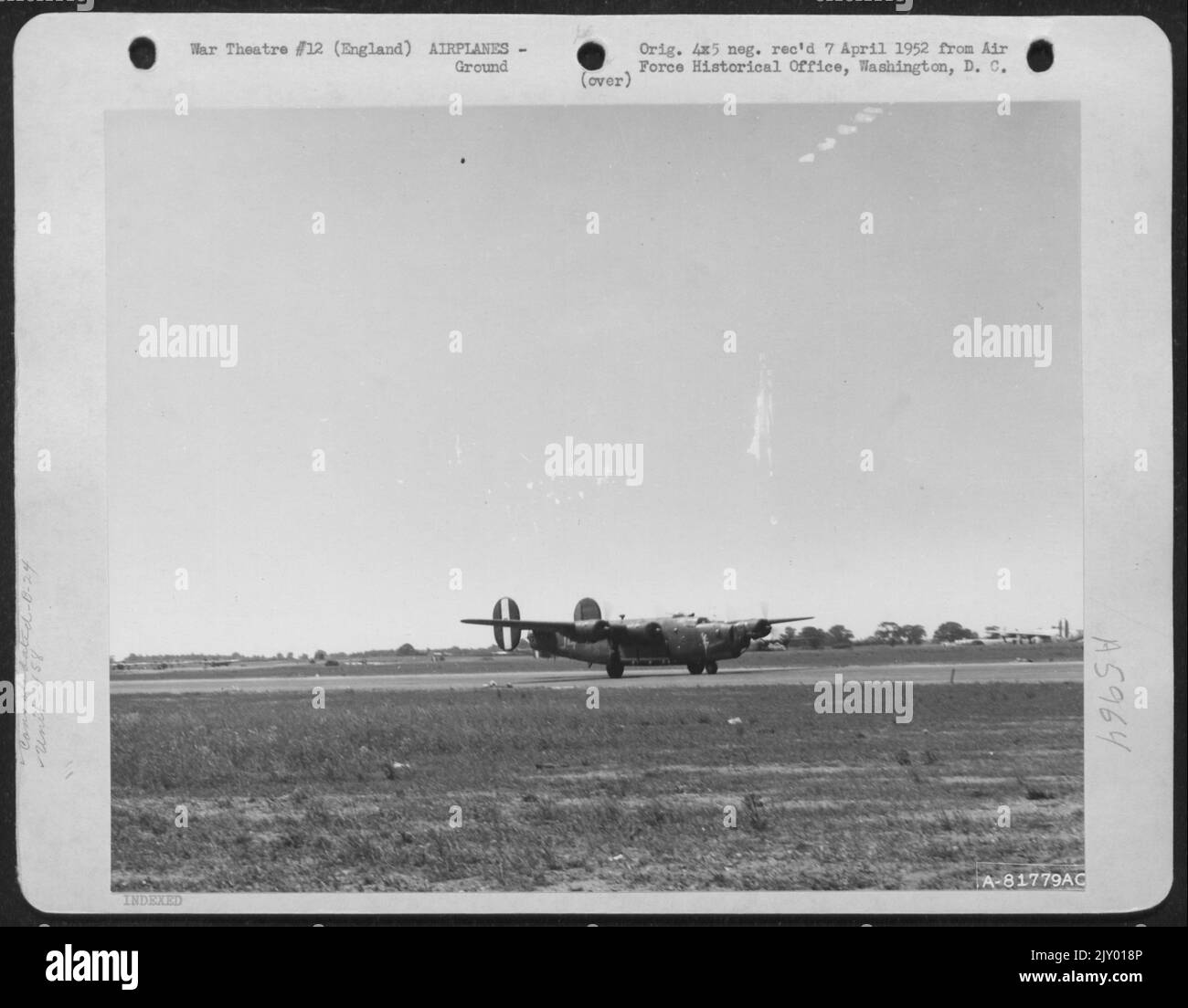 Consolidated B-24 Of The 458Th Bomb Group Arrives At Air Base After ...